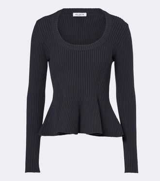 Alaia Ala&iuml;a Top aus einem Wollgemisch
