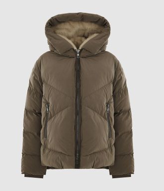 BLONDE No.8 Veste Snow Dark Taupe
