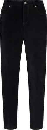 Dolce & Gabbana Homme, Pantalons, Noir, Taille: M Pantalon Classique en Coton et Cachemire