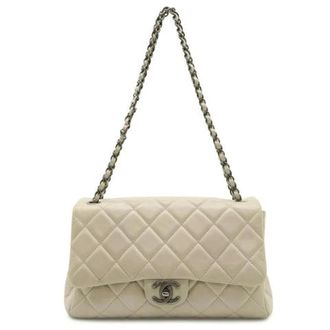 Chanel Pre-owned Matelass&eacute; Umh&auml;ngetasche aus gealtertem Kalbsleder - - Pre-owned - Damen - Beige - ONE SIZE