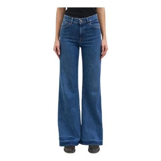 Dondup Pantalone in Denim Wide Leg - - Jeans - Damen - Blau - W25