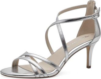 Tamaris Sandales Mode Femme 1-28348-42, Pointure:37 EU, La Couleur:Argent