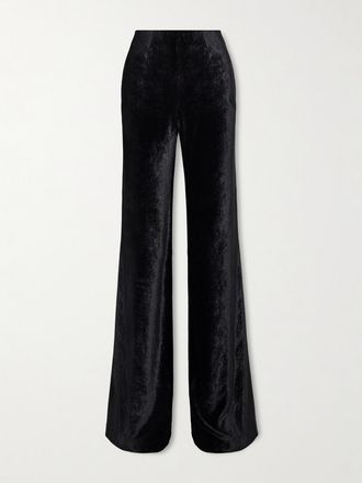 Galvan Pantalon Large En Velours Winter Sun - Noir