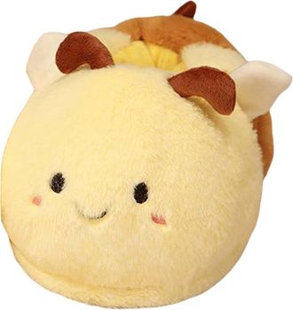 Perfeclan Harilla Neuheit Damen Pl&uuml;sch Hausschuhe Rutschfeste Winter Warme Teppich Hausschuhe als Geburtstagsgeschenk f&uuml;r Indoor Home Geburtstagsgeschenk, Biene