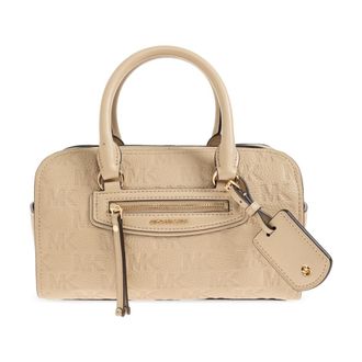 Michael Kors Jet Set Travel Extra-Small Logo-Pr&auml;gung Leder Reisetasche - - Bags - Damen - Beige - ONE SIZE