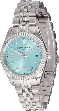 Pierre Cardin Femme, Accessoires, Gris, Taille: ONE Size Montre habill&eacute;e en acier inoxydable