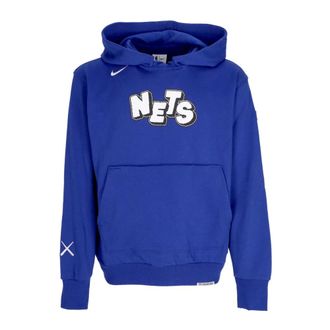 Nike Brooklyn Nets Hoodie Courtside Edition - - Sport - Herren - Blau - L