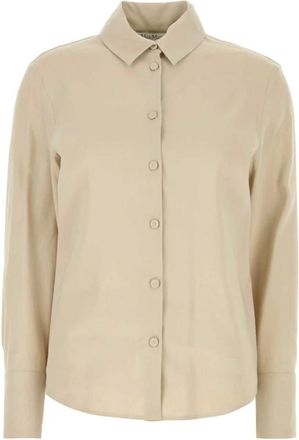 Max Mara Femme, Blouses et Chemises, Beige, Taille: 40 FR Badesse Chemise &agrave; Manches Longues
