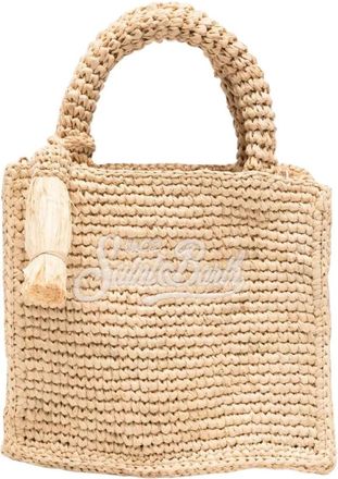 MC2 Saint Barth Femme, Sacs, Brun, Taille: ONE Size Vanity Mini Raffia