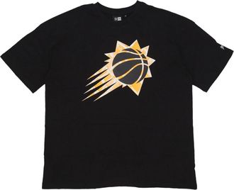 New Era Phoenix Suns Logo Tee Schwarz/Lila - - Tops - Herren - Schwarzk - S