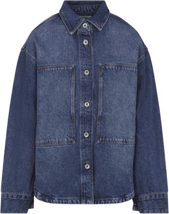 STUDIO NICHOLSON Femme, Vestes, Bleu, Taille: 36 FR Paso Denim Shirt