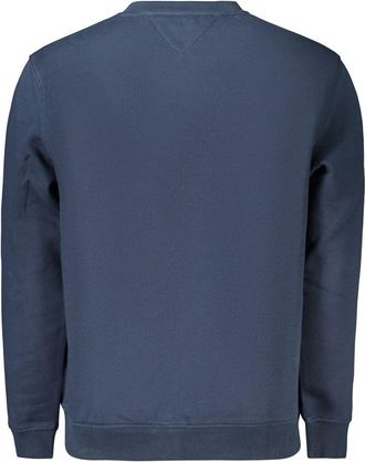 Tommy Hilfiger Logo-Embroidered Cotton Sweatshirt - Blue