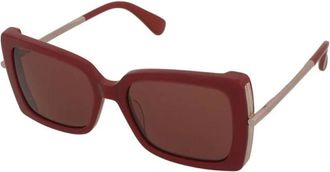 Max Mara unisex, Accessoires, Rouge, Taille: 53 MM Lunettes de soleil