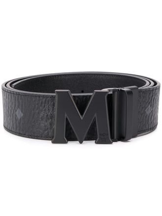 MCM ceinture à logo - Noir