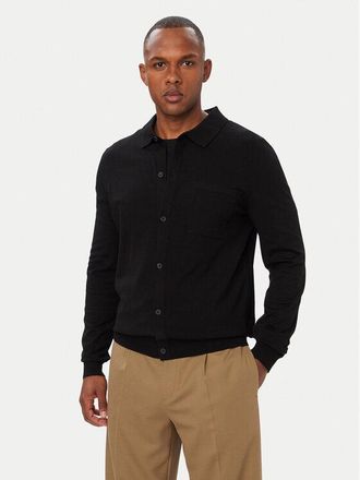 HUGO BOSS Strickjacke San Jordan 50553663 Schwarz Regular Fit