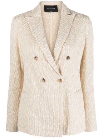 Fabiana Filippi Doppelreihiger Blazer - Nude