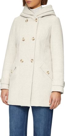 s.Oliver Strukturierter Wollmantel mit Teddyplüschfutter