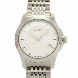 Gucci Montre en acier inoxydable Pre-owned - Femme - Pre-owned - Blanc - Taille: ONE Size