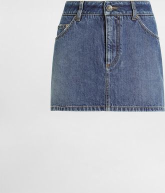 Dolce & Gabbana Denim Skirt - Frau Denim Mehrfarbig 46