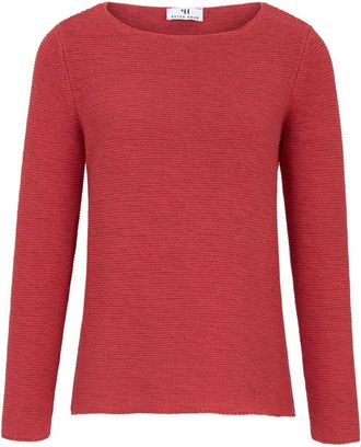 Peter Hahn Rundhals-Pullover Peter Hahn rot