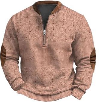 Generic Sweats à capuche pour homme - Décontracté - Mode - Ample - Imprimé 3D - Fermeture éclair - Manches longues - Pull dhiver - Coupe ajustée, rose, XXL