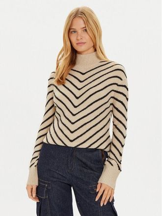 Brave Soul Rollkragenpullover LK-125CHAZ Beige Regular Fit