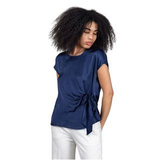 Ferrante Femme, Blouses et Chemises, Bleu, Taille: 44 FR Blouse