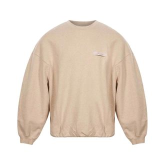Jacquemus Le SweaT-shirt Ruban - Femme - Sweatshirts et sweats &agrave; capuche - Beige - Taille: 38 FR