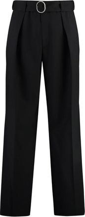 Jil Sander Pantalon en Laine - Homme - Pantalons - Noir - Taille: L