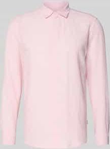 Only & Sons Slim Fit Freizeithemd aus Baumwoll-Leinen-Mix Modell CAIDENLS SOLID