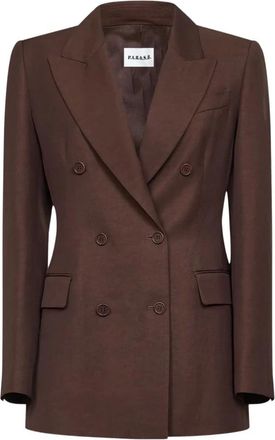 P.A.R.O.S.H. P.a.r.o.s.h., Femme, Vestes, Brun, Taille: 42 FR Blazers