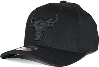 Mitchell & Ness Classic Red Curved Casquette Snapback - Chicago Bulls, Noir Réglable