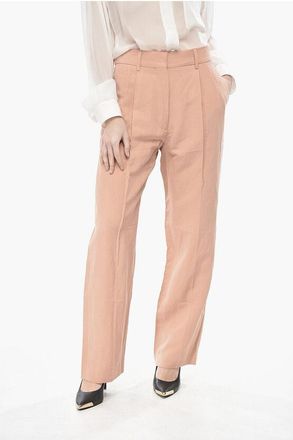 Blaze Two-Pleat Linen-Blend Trousers FLICA size 44