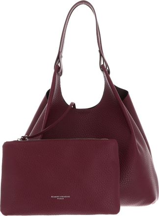 Gianni Chiarini Leder Shopper Schultertasche Dua Shopping Bag Wine Berry - T. Moro beere