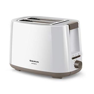 Taurus Taurus Mytoast II - Grille-pain 750W, 2 fentes, 7 niveaux de brunissage, Temp&eacute;rature ajustable, Ramasse-miettes, Syst&egrave;me auto-centrage, Blanc