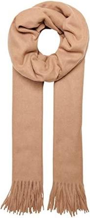Only Écharpe en bois ONLAIDA Life pour femme, taille unique, Camel/Détails : Solide, taille unique