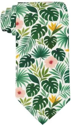 Generic Fleur Des Forêts Tropicales Cravate Doux Cravate Homme Élégante Cravatte Pour Affaires Célébrations Femmes