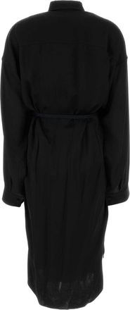 Balenciaga Wrap Cocoon Dress - Black
