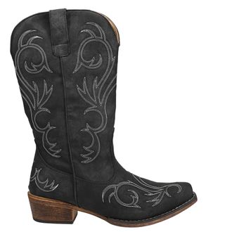 Roper Damen Riley Round Toe Cowboy Boots Westernstiefel, Schwarz, 37.5 EU