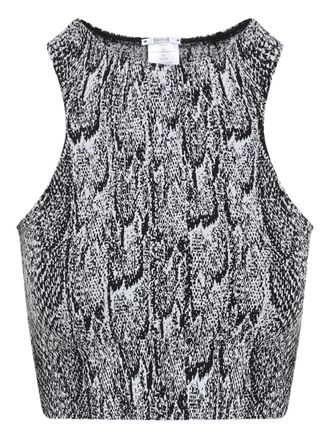 Wolford haut imprimé à dos nu - Noir