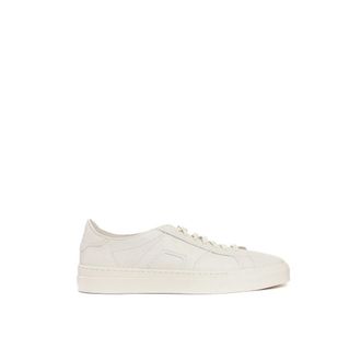 Santoni Sneaker Double Buckle - - Shoes - Herren - Wei&szlig; - 43 1/2 EU