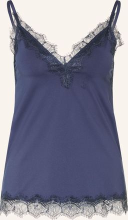 Rosemunde Top Bridget Mit Spitze blau