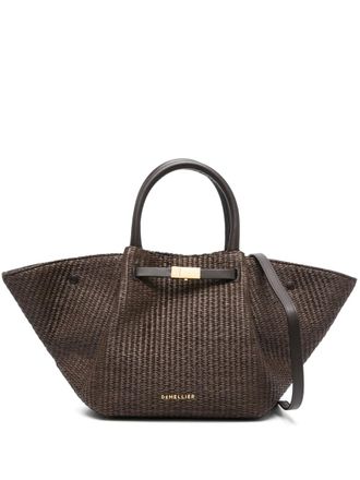 DeMellier sac port&eacute; &eacute;paule New York - Marron