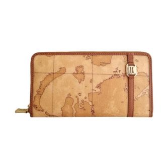 Alviero Martini 1A Classe Geldb&ouml;rse mit Geo Classic Print und Rei&szlig;verschluss - - Accessories - Damen - Braun - ONE SIZE