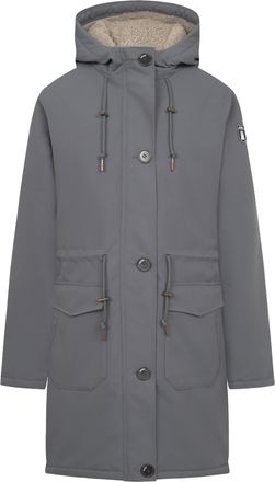 Derbe Winterjacke Friese Festholm Damen Grau Warm Gef&uuml;ttert 40 | Wintermantel | Parker | Hamburg