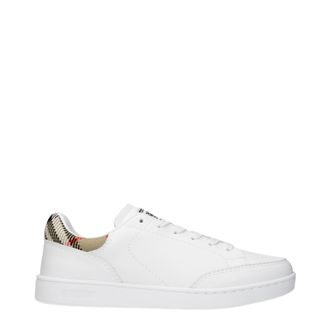 Burberry Femmes Baskets Cuir Blanc/Sable
