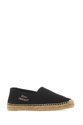 Saint Laurent Mens Black Canvas Espadrilles 1000 Espadrillas