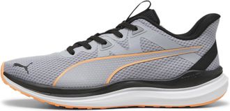 Puma Unisex Reflect Lite Road Running Shoe, Gray Fog Black Neon Citrus Orange, 37.5 EU
