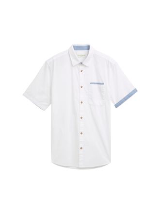 Tom Tailor Regular Fit Kurzarmhemd mit Karomuster, Indigo Mint Green Check, XS