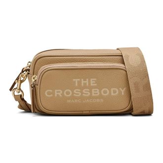 Marc Jacobs Femme, Sacs, Brun, Taille: ONE Size Sac Bandoulière en Cuir Marron avec Fermeture Éclair